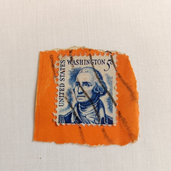 Vintage | Design | Rare 5 Cent Blue 962 George Washington Postage Stamp ...